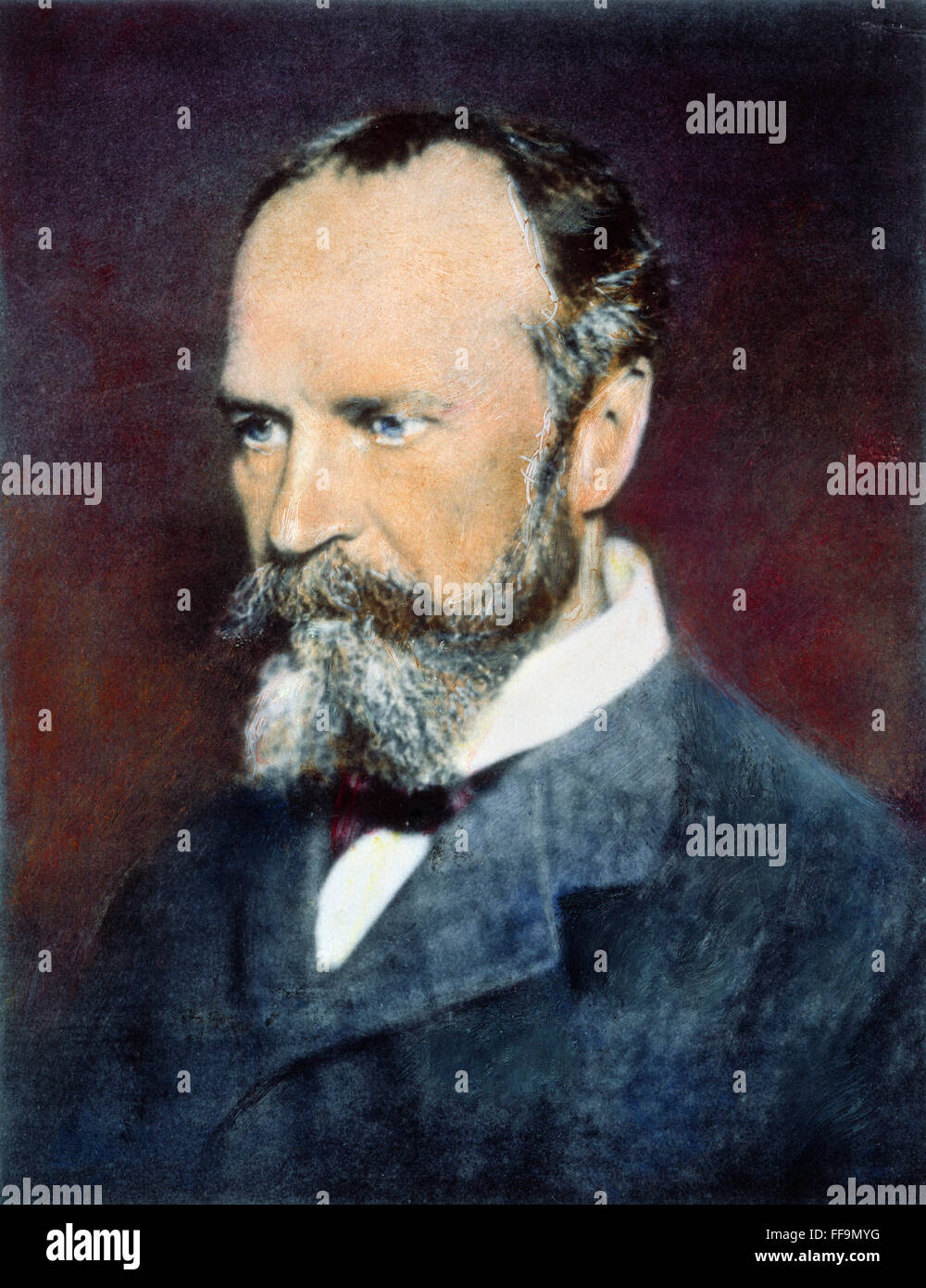 WILLIAM JAMES (1842-1910). /nAmerican psychologist and philosopher. Oil ...