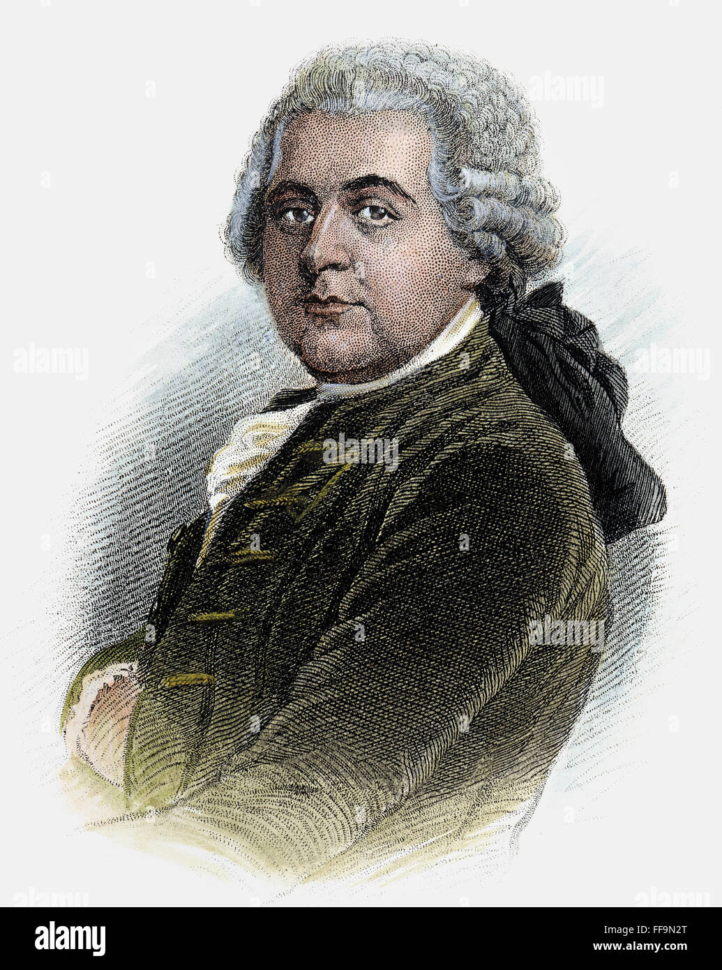 JOHN ADAMS (1735-1826). /nLine and stipple engrving, 19th century Stock ...