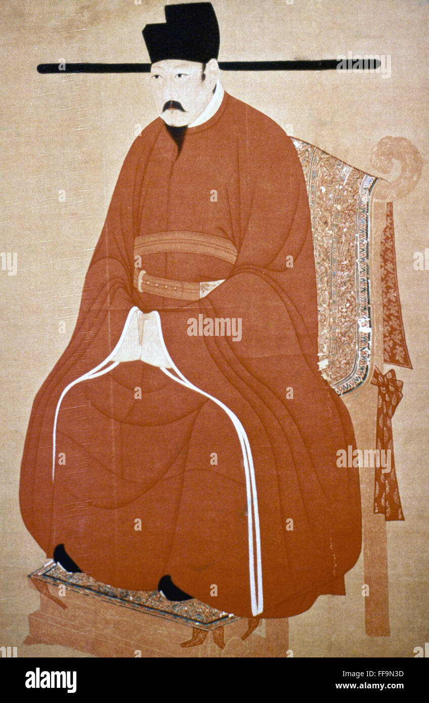 CHINA: EMPEROR JEN-TSUNG. /nEmperor Jen-tsung. Sung Dynasty, Silk ...