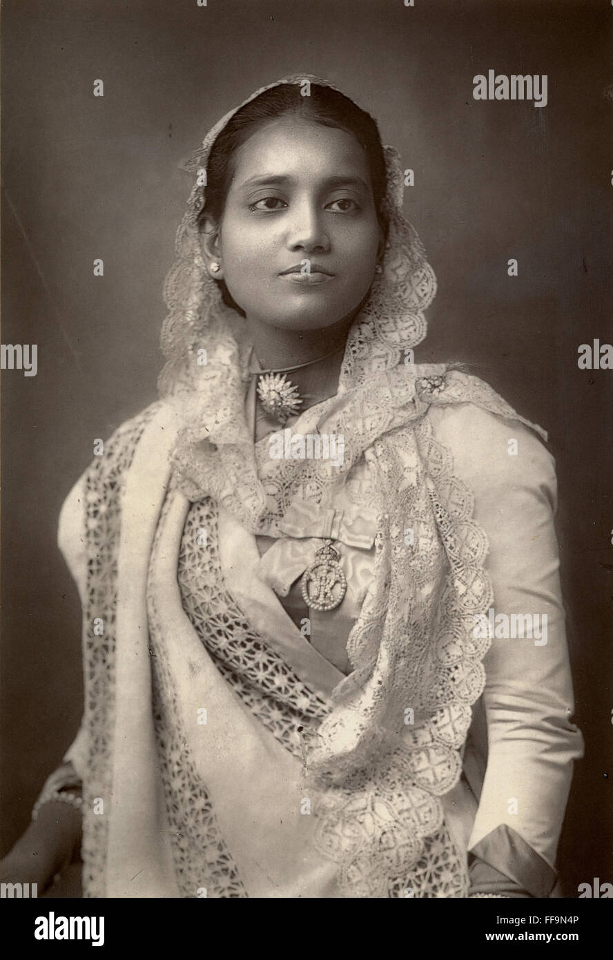 SUNITI DEVI (1864-1932). /nMaharani of Koch Bihar. Photograph by W. & D ...