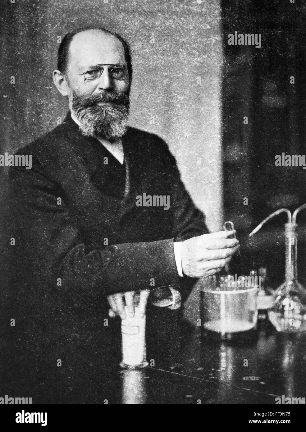 EMIL FISCHER (1852-1919). /nGerman chemist. Photographed c1902 Stock ...