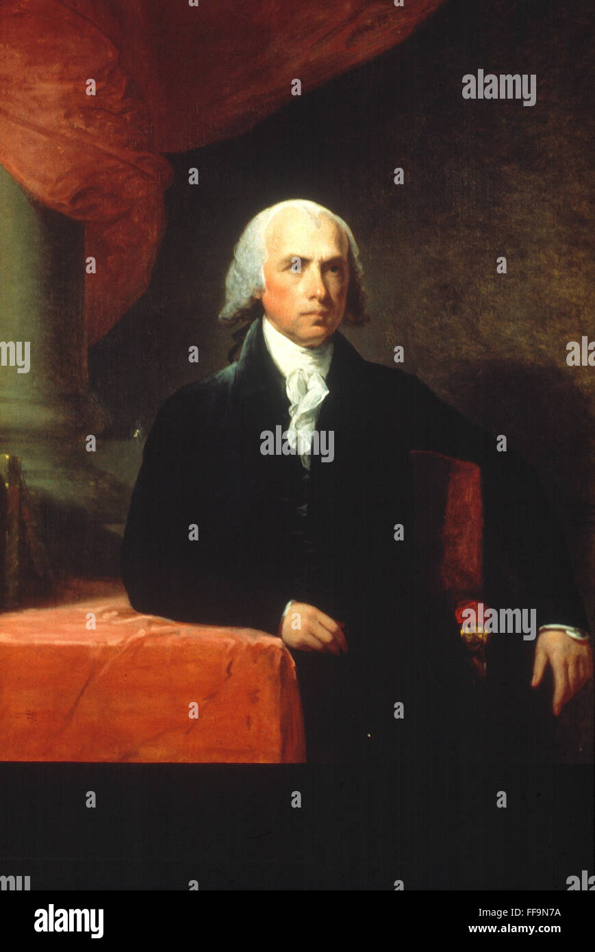 JAMES MADISON (1751-1836). /n4th President of the United States. Oil on ...