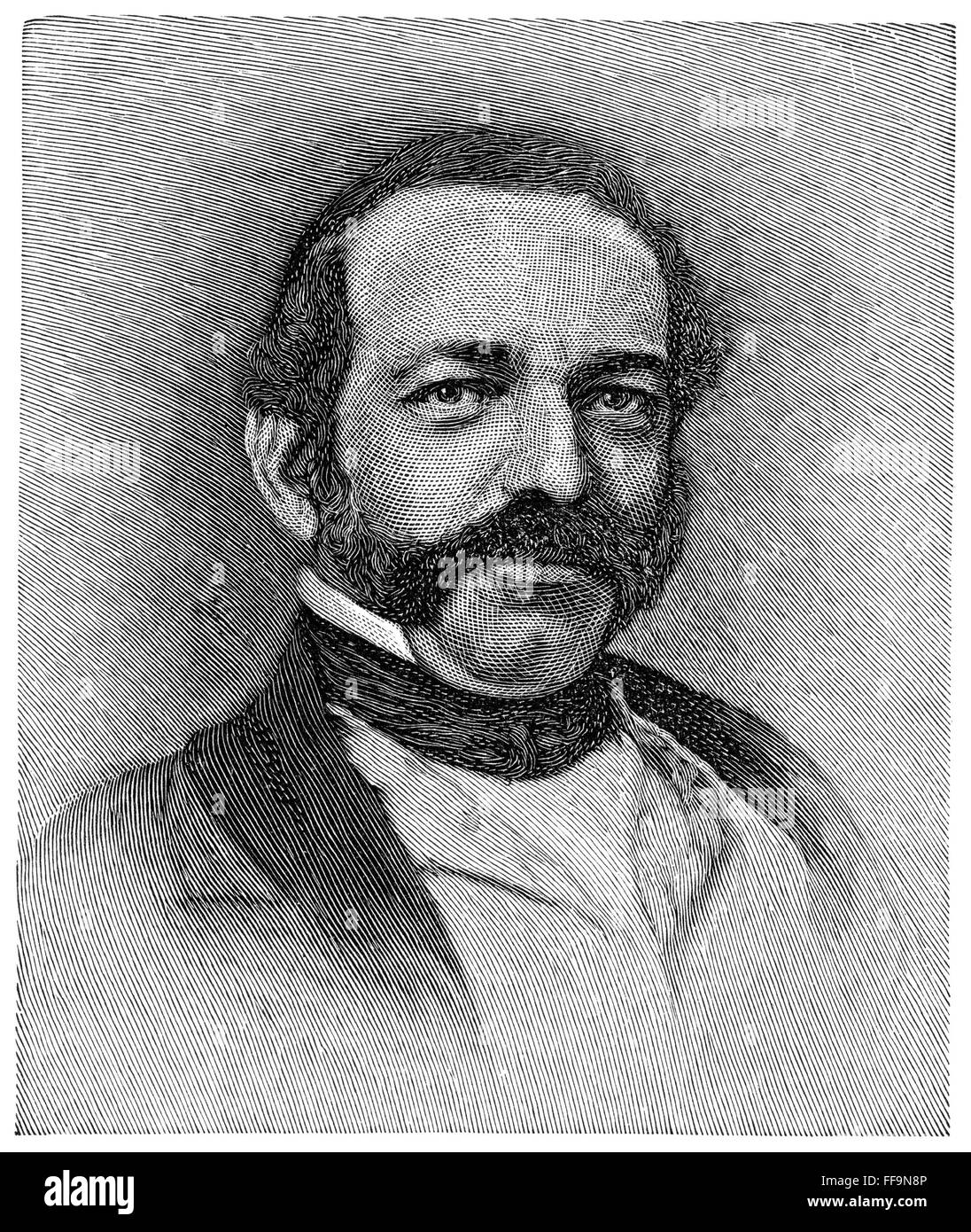Andres Pico 1810 1876 Ncalifornian Soldier Wood Engraving 19th Century After A Photograph