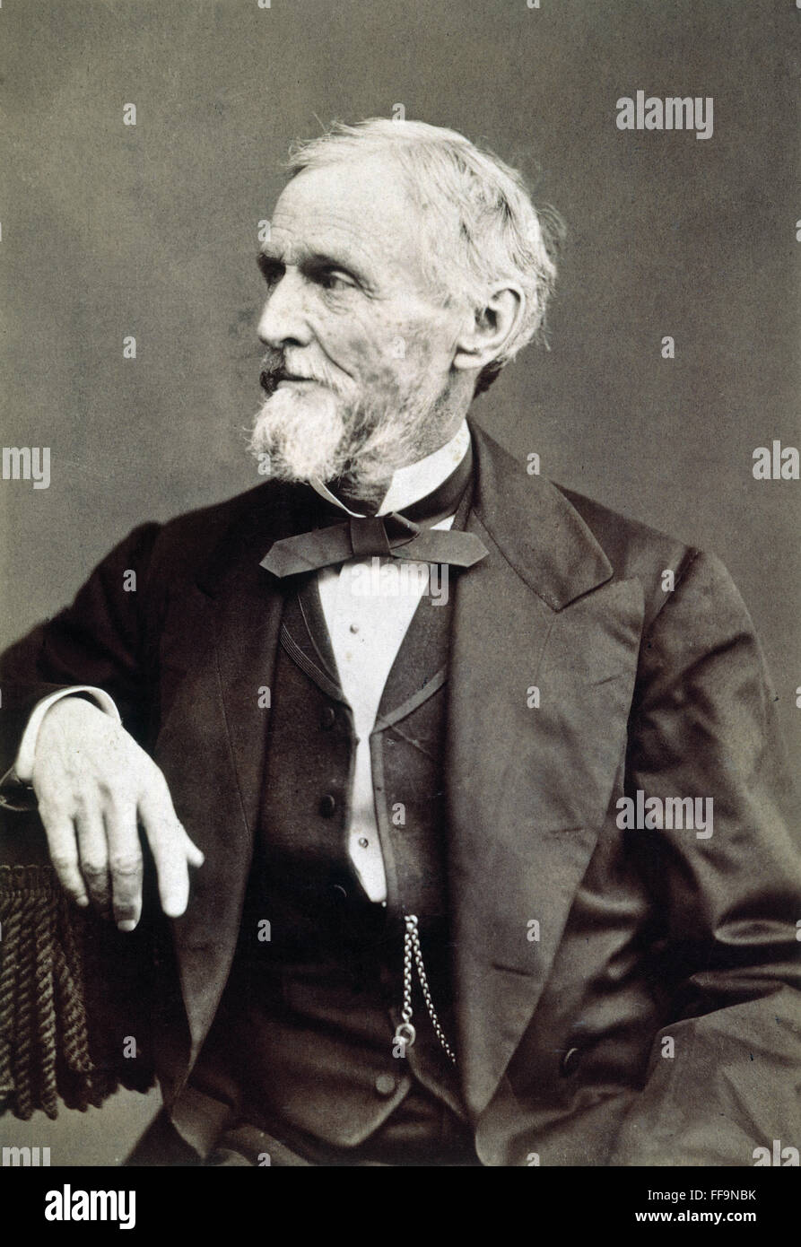 JEFFERSON DAVIS /n(1808-1889). President of the Confederate States of ...