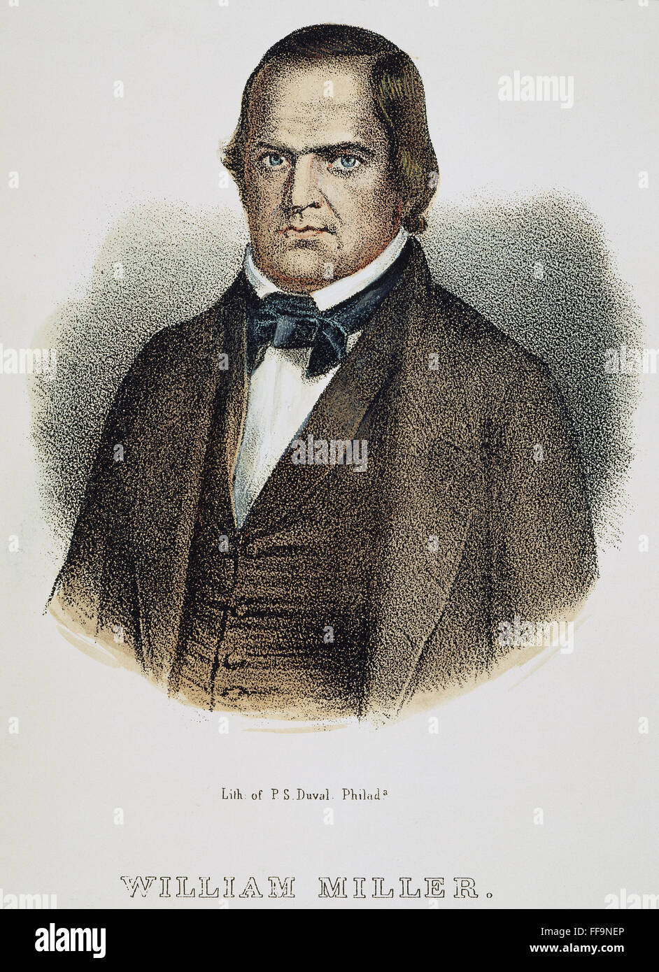 WILLIAM MILLER (1782-1849). /nAmerican religious leader: lithograph ...