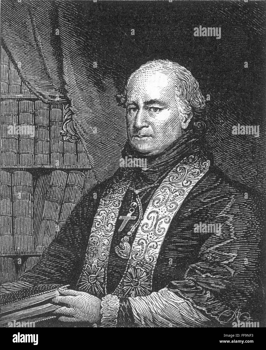 JOHN CARROLL (1735-1815). /nAmerican Roman Catholic prelate. Line ...