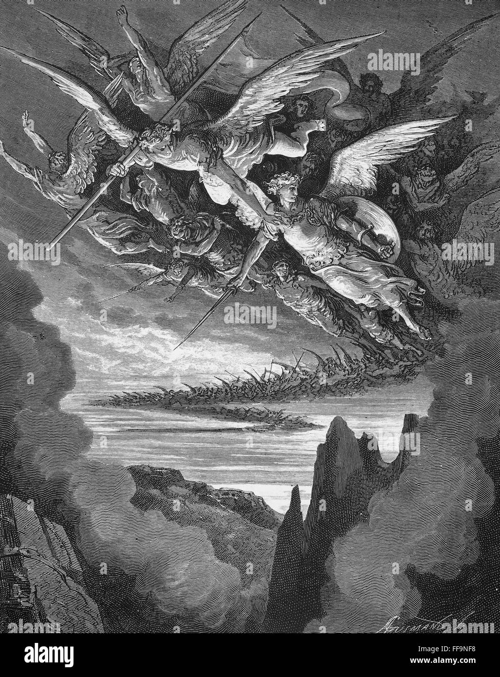 MILTON: PARADISE LOST. /nSatan bids the rebellious angels who had ...