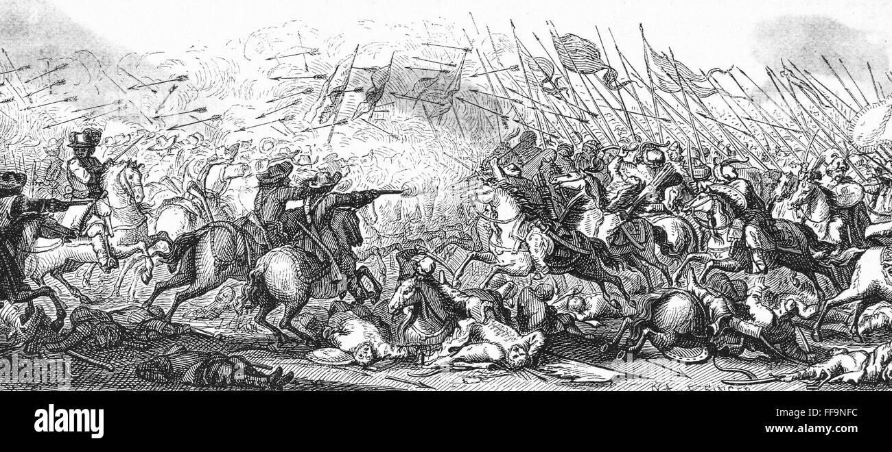 BATTLE OF WARSAW, 1656. /nPolish-Lithuanian forces, led by King John ...