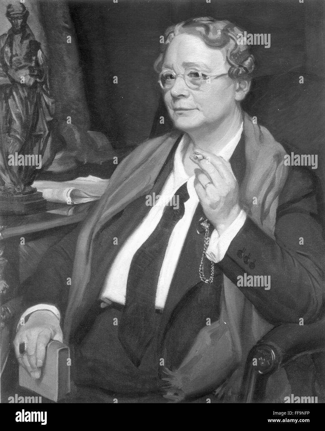 DOROTHY SAYERS (1893-1957). /nEnglish writer. Oil on canvas, c1949-1950 ...