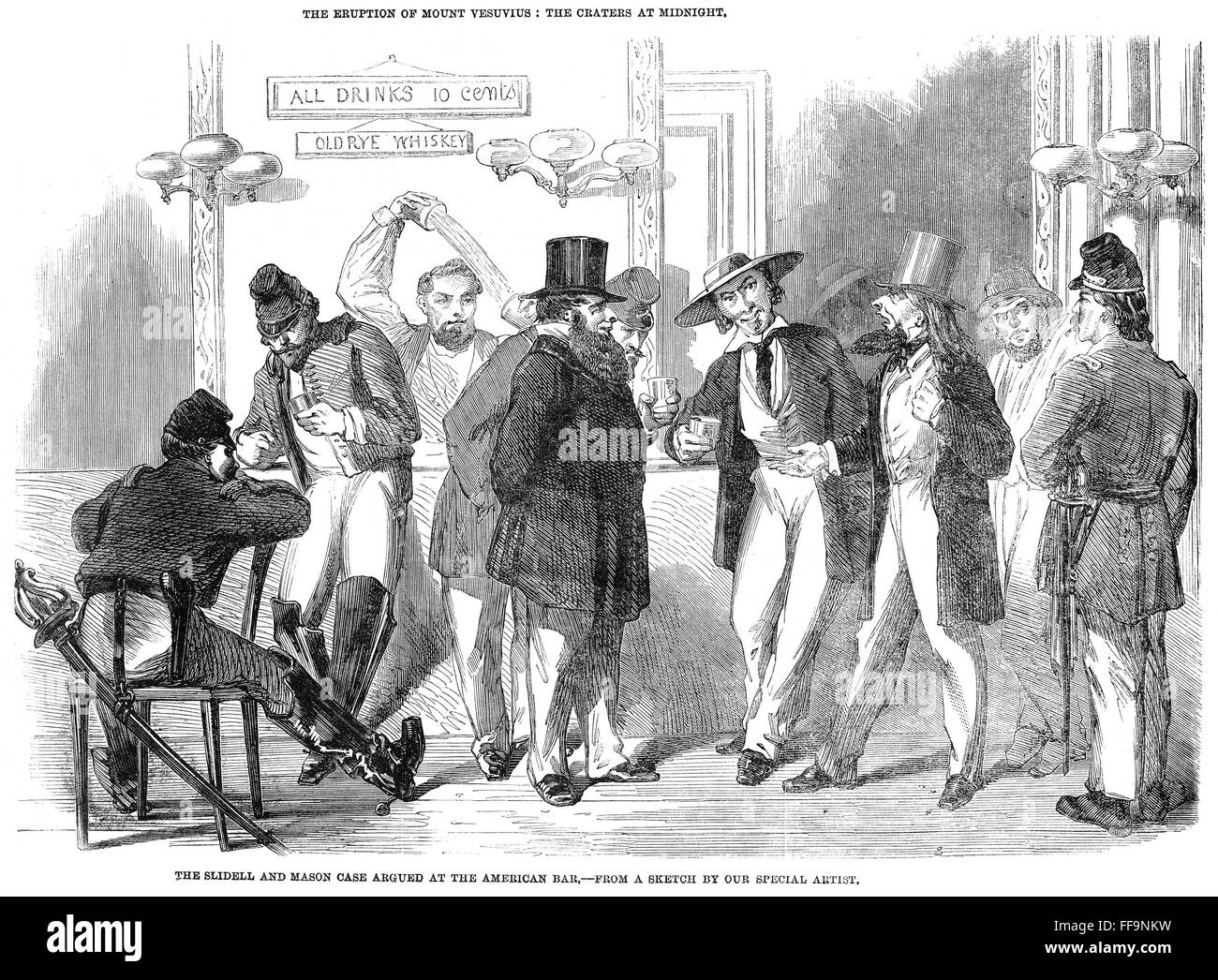 CIVIL WAR: TRENT AFFAIR. /nThe capture of American commissioners James ...