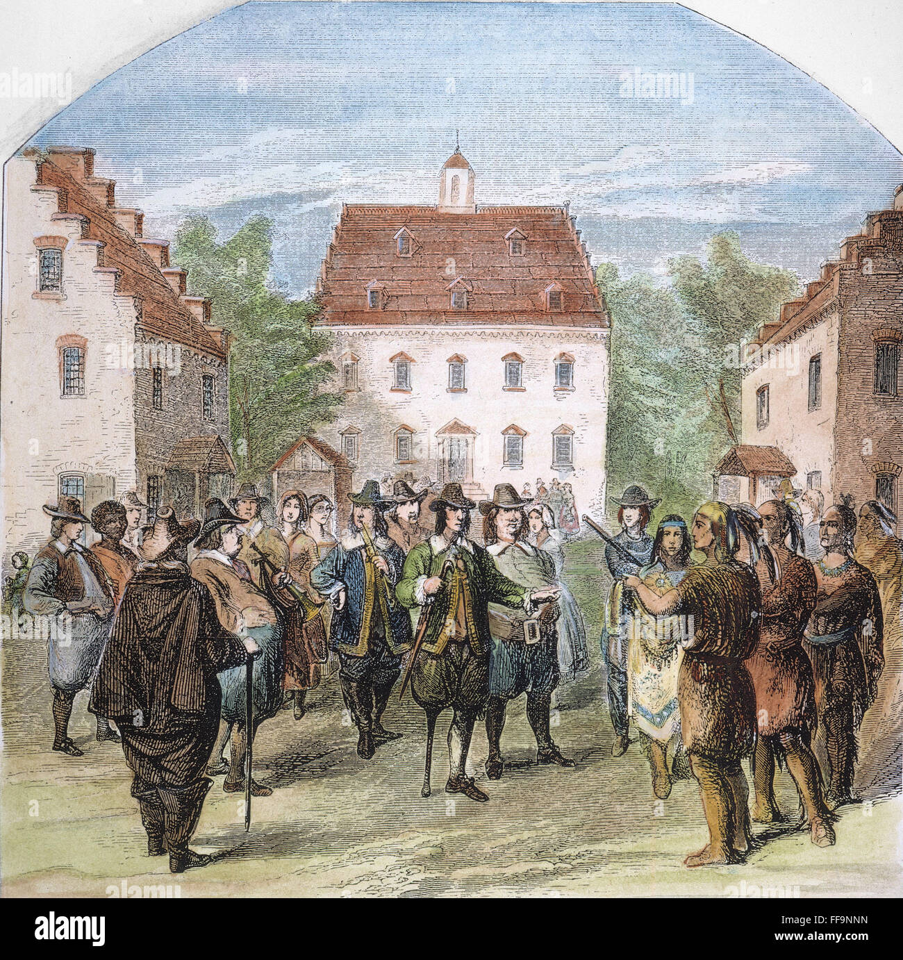 Dutch settlers indians hi-res stock photography and images - Alamy