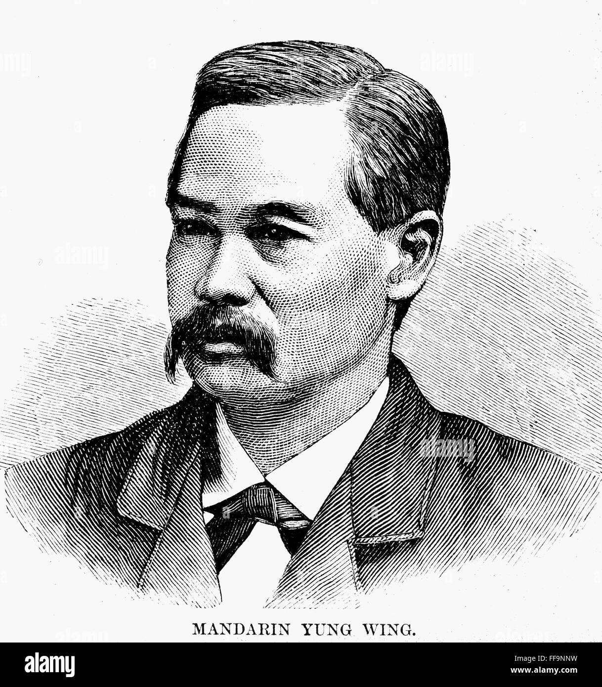 YUNG WING (1828-1912). /nChinese educator in America. Wood engraving ...