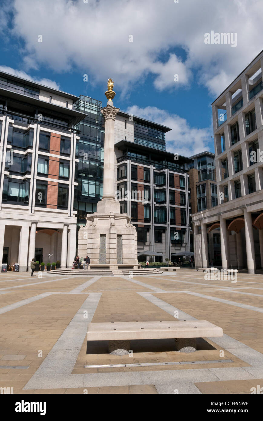The Paternoster column in Paternoster Square in London, United Kingdom ...