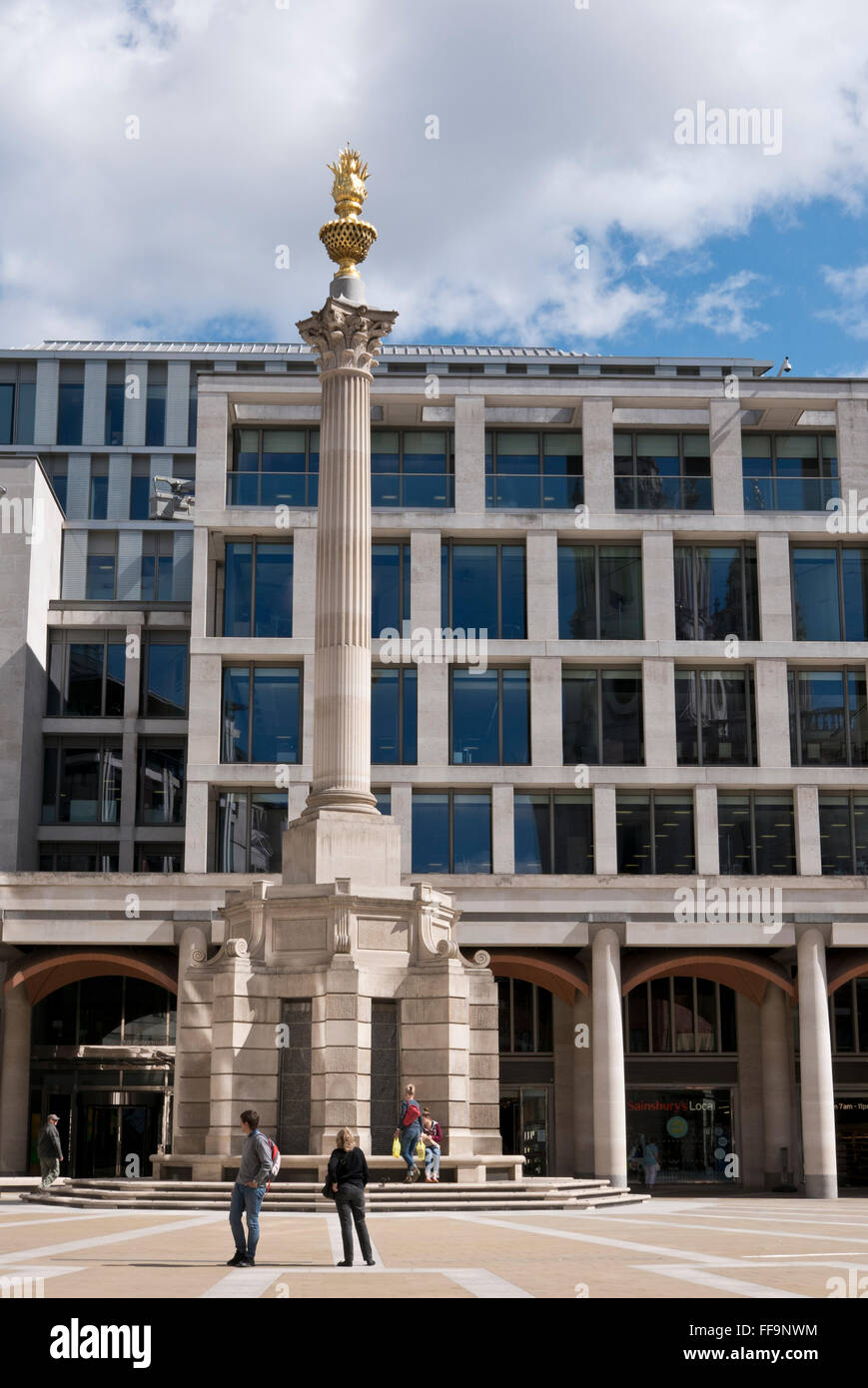 The Paternoster column in Paternoster Square in London, United Kingdom ...