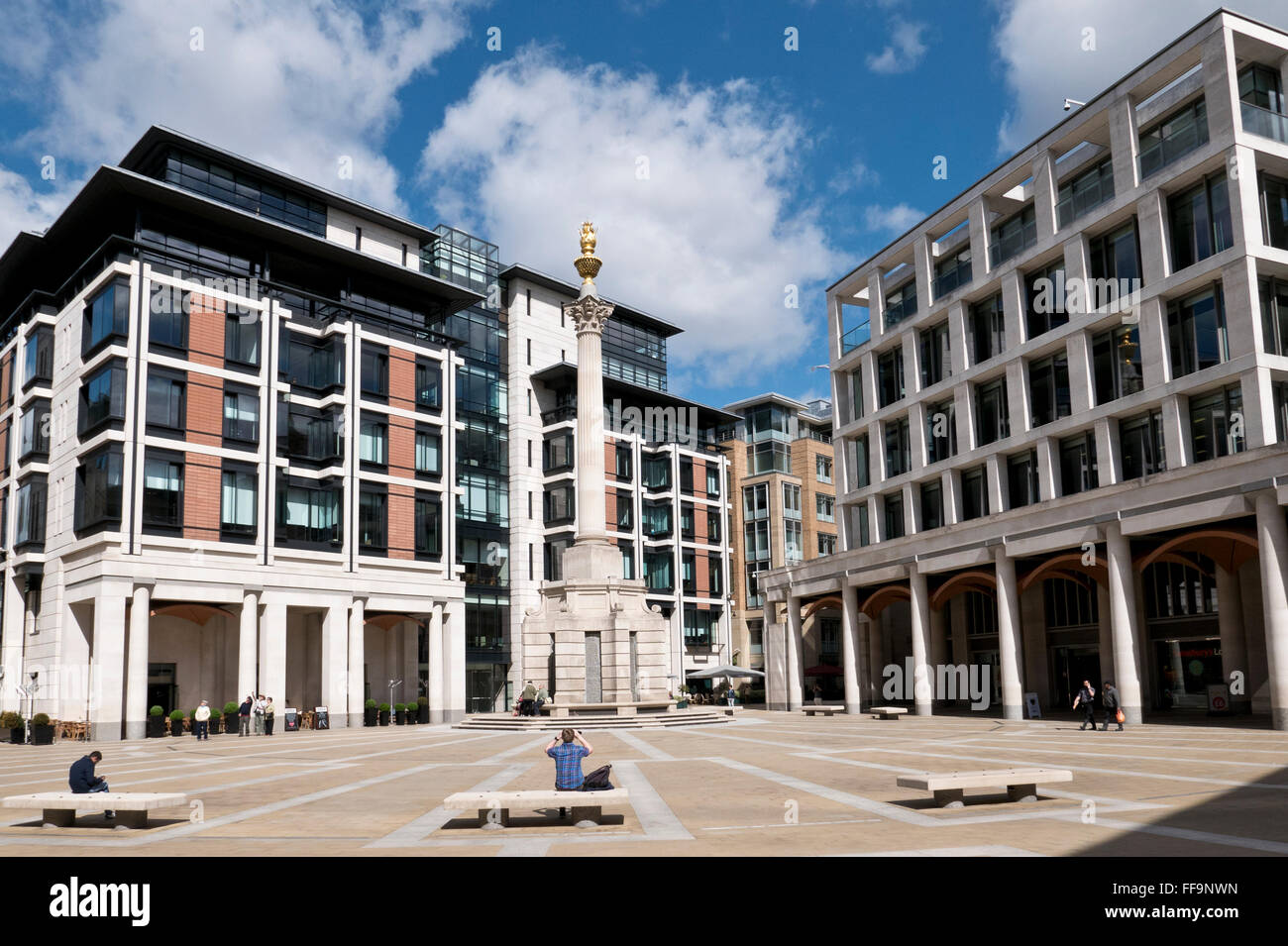 The Paternoster column in Paternoster Square in London, United Kingdom ...