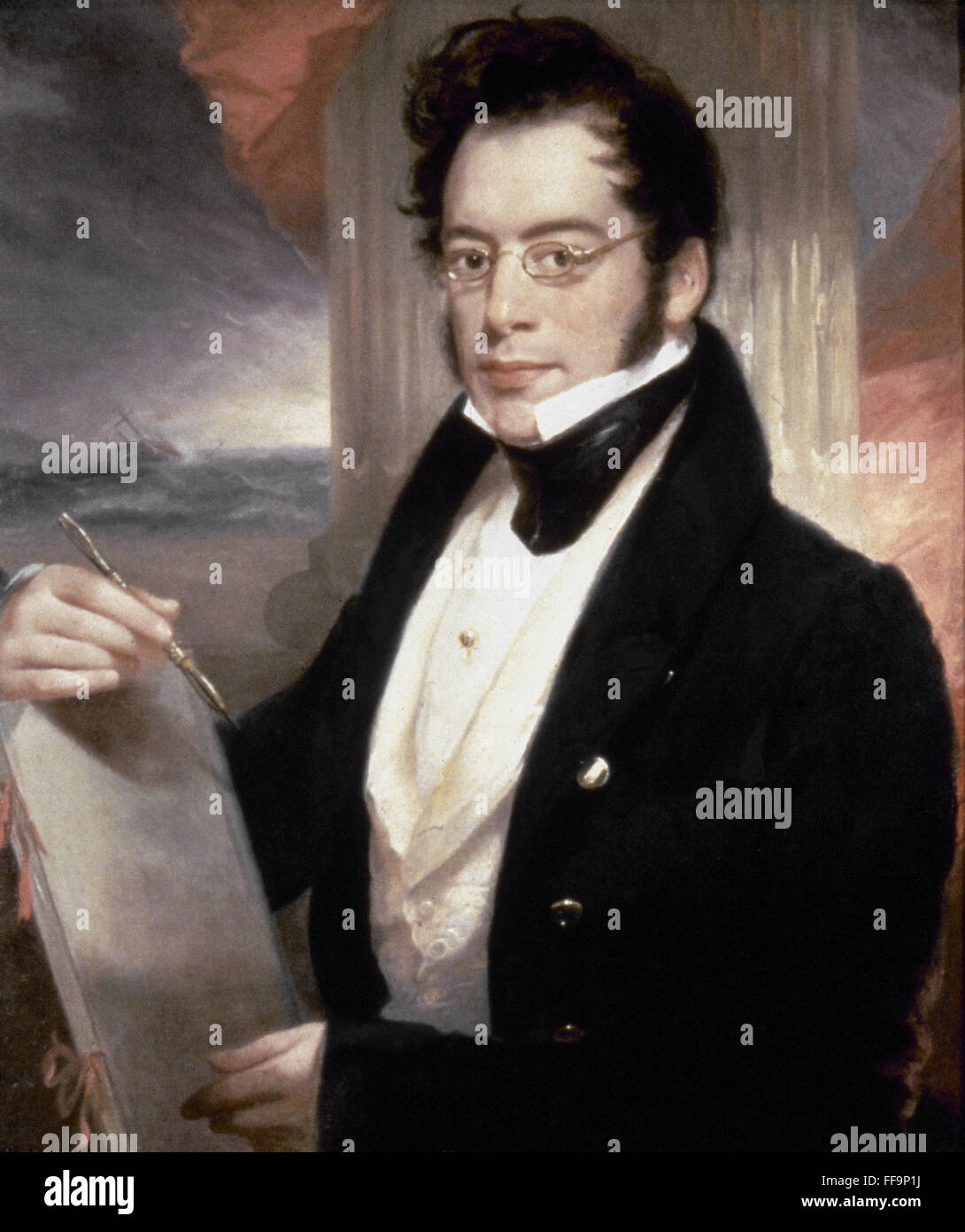 THOMAS BIRCH (1779-1851). /nAmerican (English-born) painter. Oil on ...