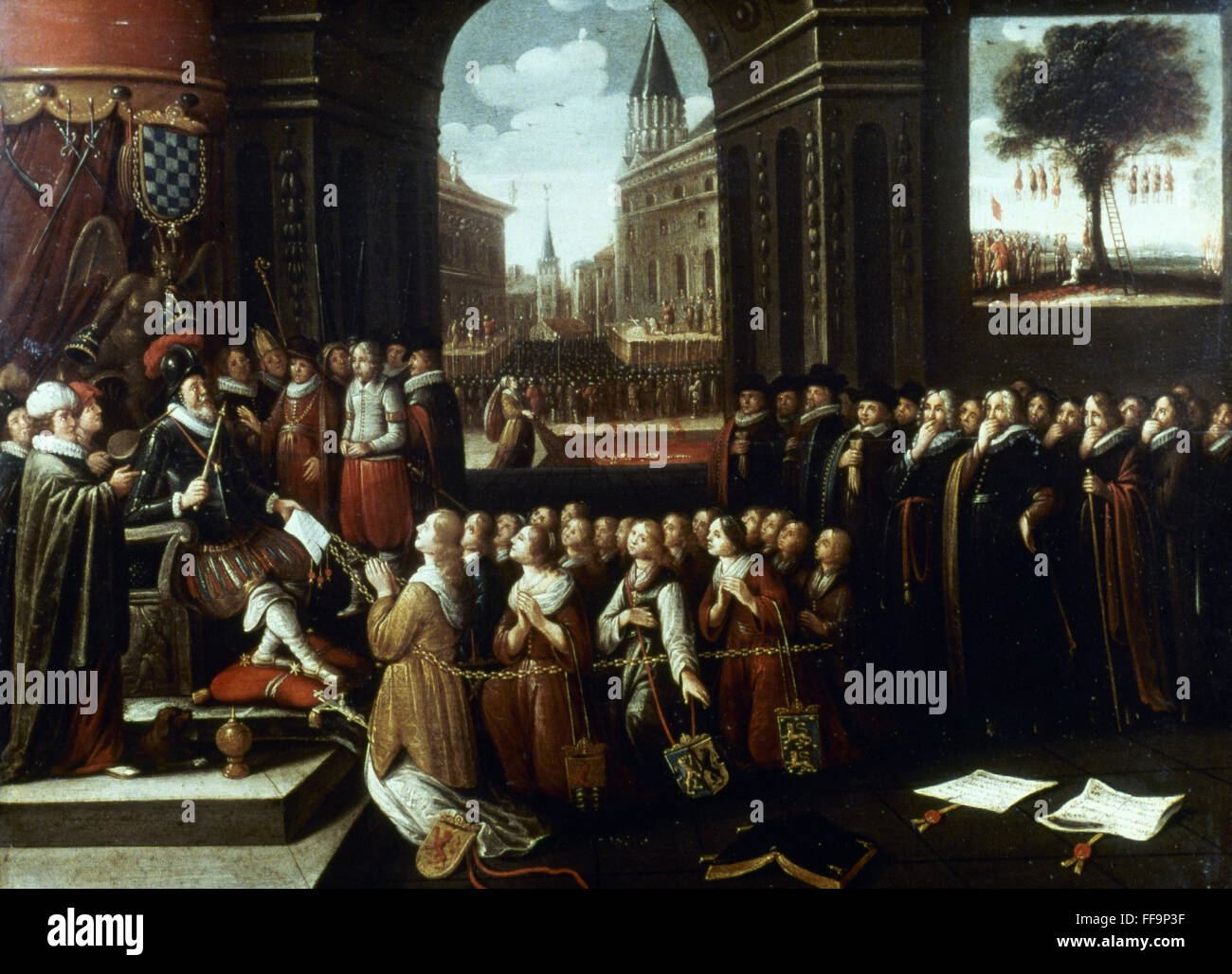 FLEMISH: DUKE OF ALBA. /nThe Duke of Alba presiding at Spanish ...