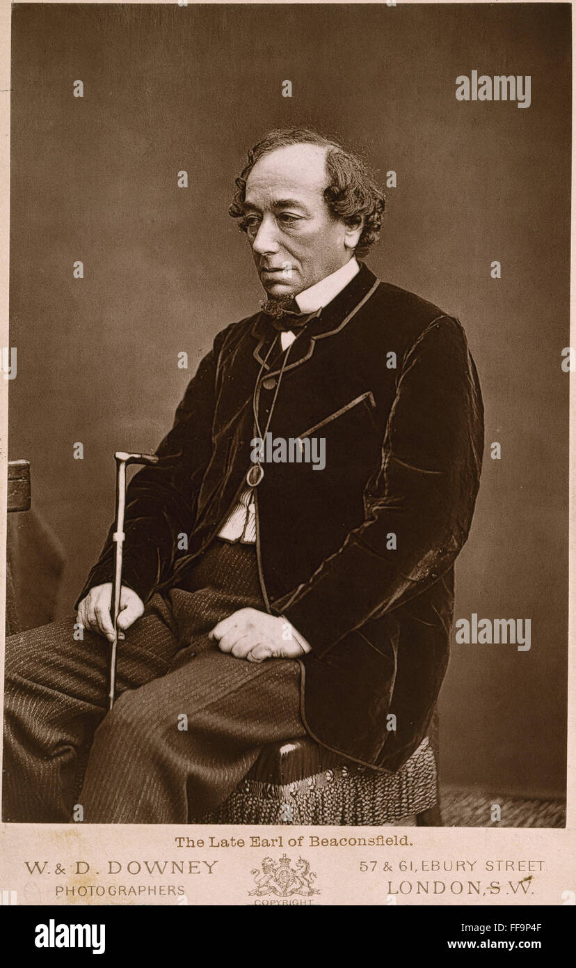 BENJAMIN DISRAELI /n(1804-1881). 1st Earl of Beaconsfield. English ...