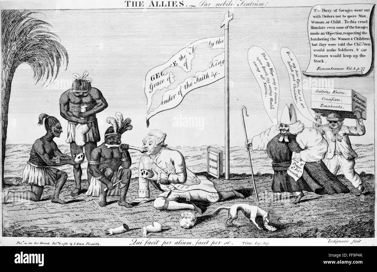 GEORGE III CARTOON, 1780. /nEnglish satirical engraving, 1780 ...