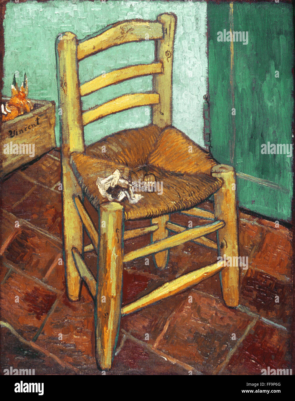 VAN GOGH: CHAIR, 1888-89. /nThe Chair and the Pipe. Oil on canvas by ...