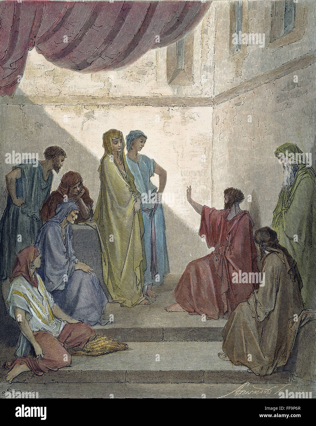 DOR╔: ST PETER. /nSaint Peter in the house of Cornelius (Acts 10:25-26 ...