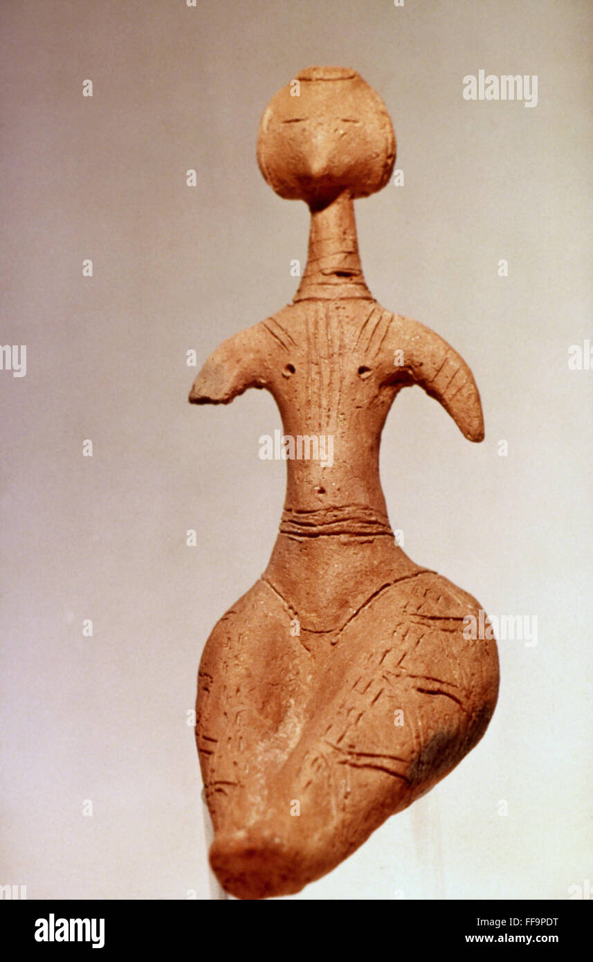 AFRICA: NUBIAN ARTIFACT. /nTattooed Woman. Nubian, 1900 B.C.-1550 B.C ...