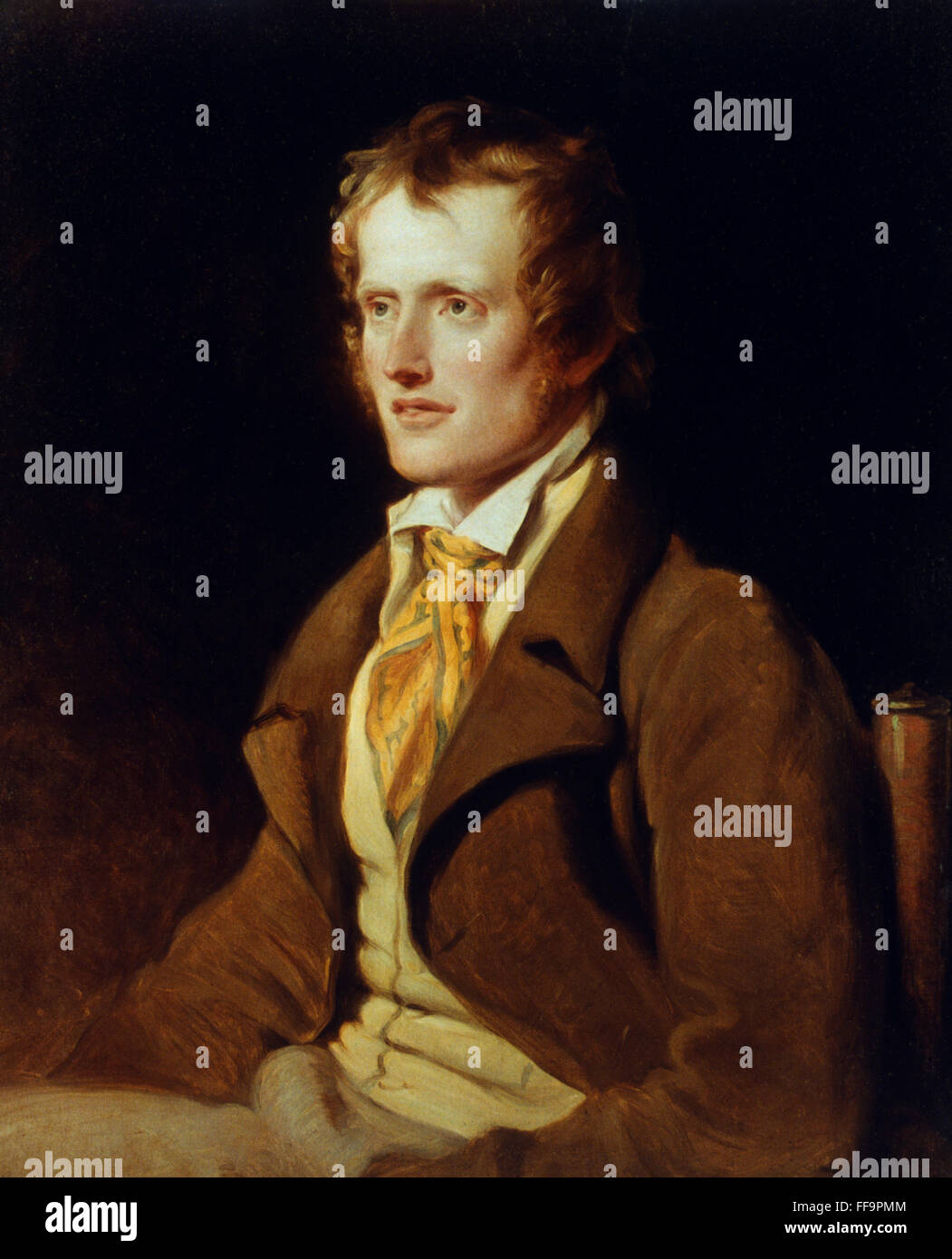 JOHN CLARE (1793-1864). /nEnglish poet. Oil on canvas, 1820, by William ...