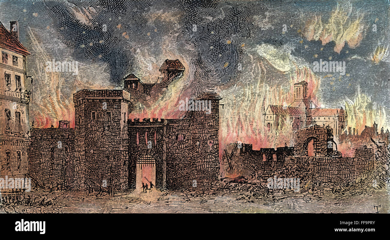 GREAT FIRE OF LONDON, 1666. /nThe Great Fire of London, 1666, which ...