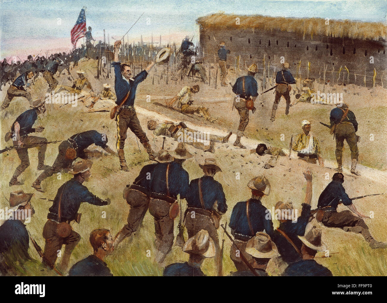 CUBA: SAN JUAN HILL, 1898. /nThe Storming of San Juan Hill, Cuba, 1 ...