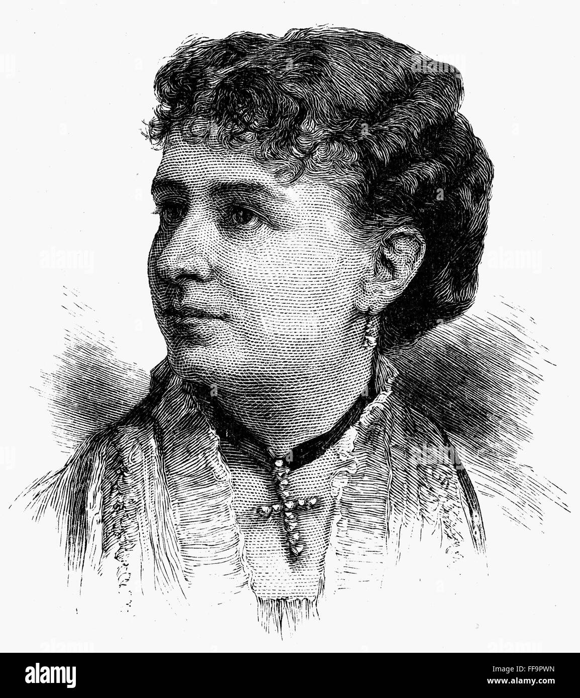 EMMA CECILIA THURSBY /n(1854-1931). American singer and educator. Wood ...