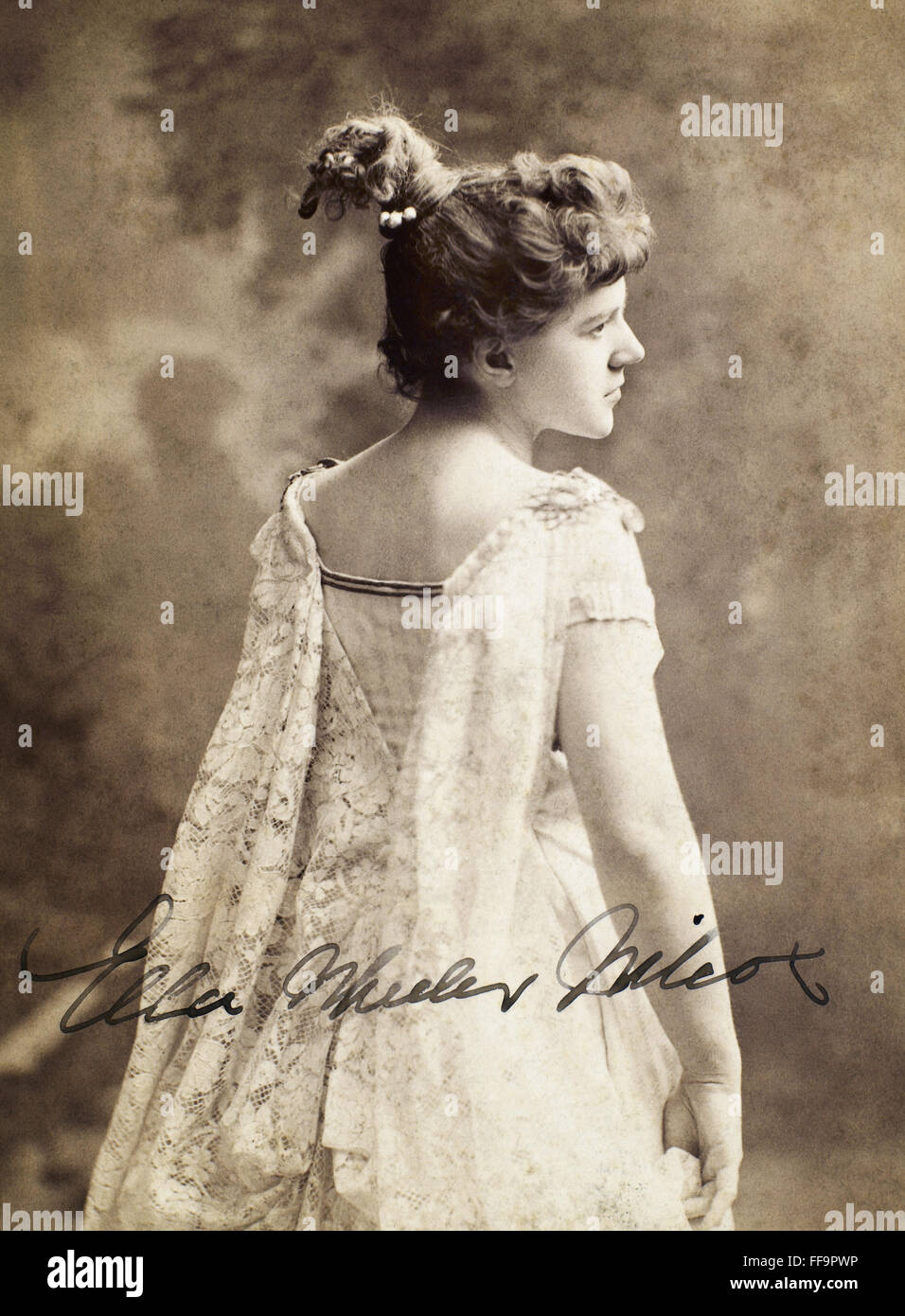 ELLA WHEELER WILCOX /n(1850-1919). American journalist and poet Stock ...
