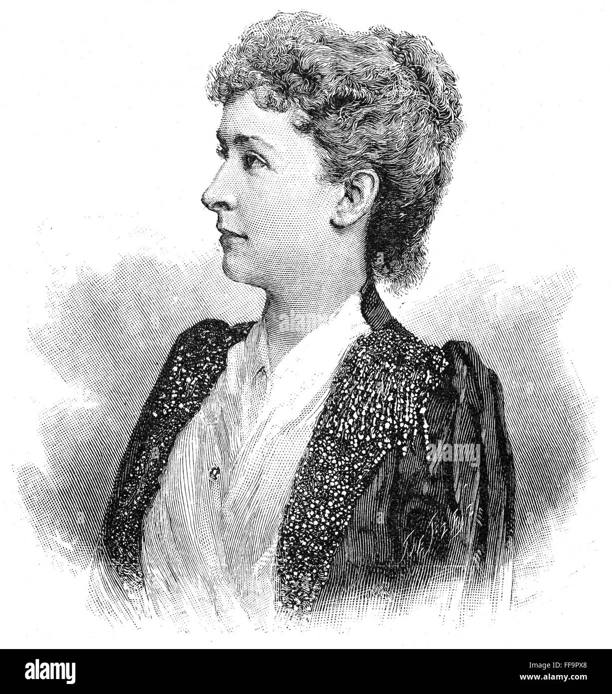 EMMA EAMES (1867-1952). /nAmerican opera singer. Wood engraving, 1891 ...