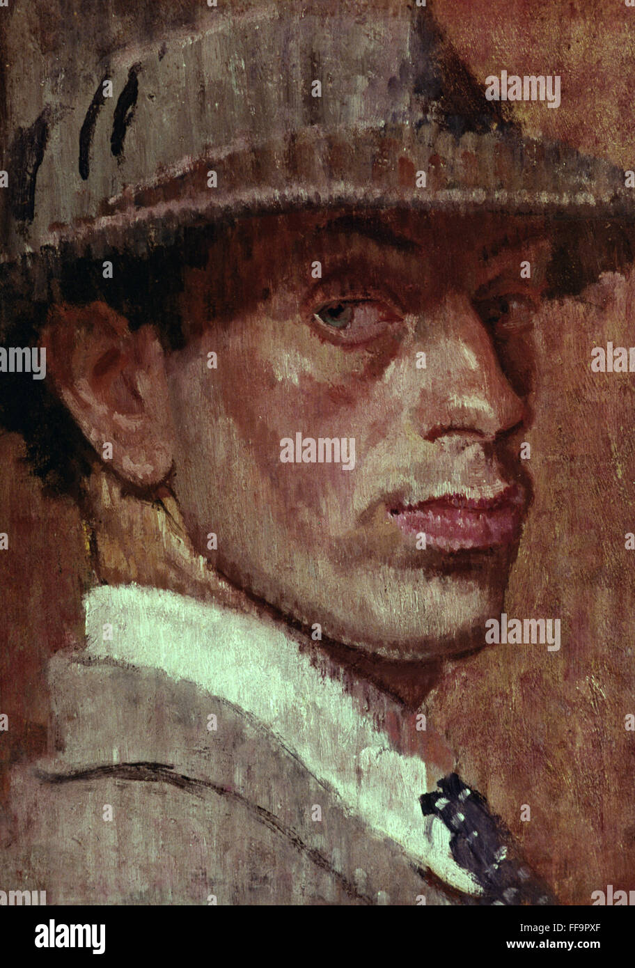 ISAAC ROSENBERG (1890-1918). /nEnglish poet and painter. Self-portrait ...