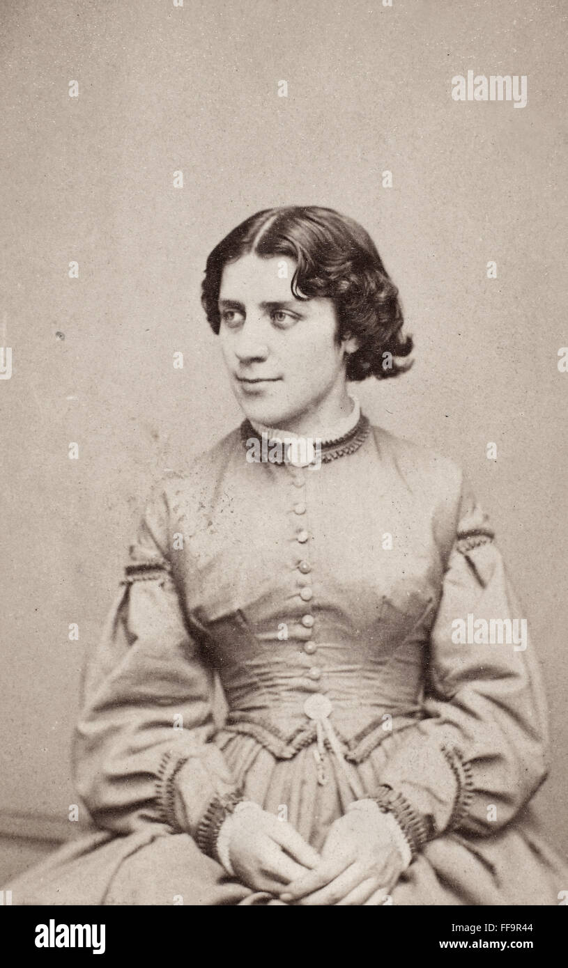 ANNA ELIZABETH DICKINSON /n(1842-1932). American lecturer. Original ...