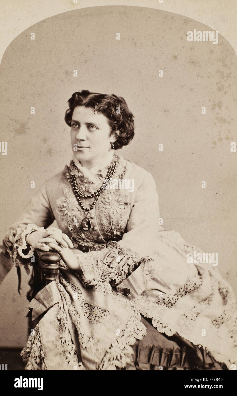 ANNA ELIZABETH DICKINSON /n(1842-1932). American lecturer. Original ...