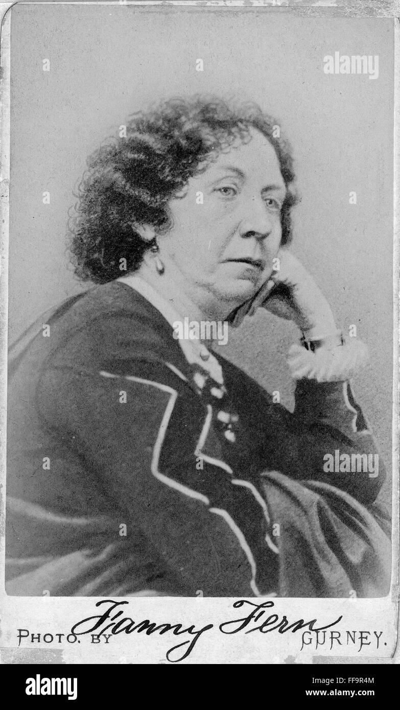 SARA PARTON (1811-1872). /nNee Willis. Wrote as Fanny Fern. American ...