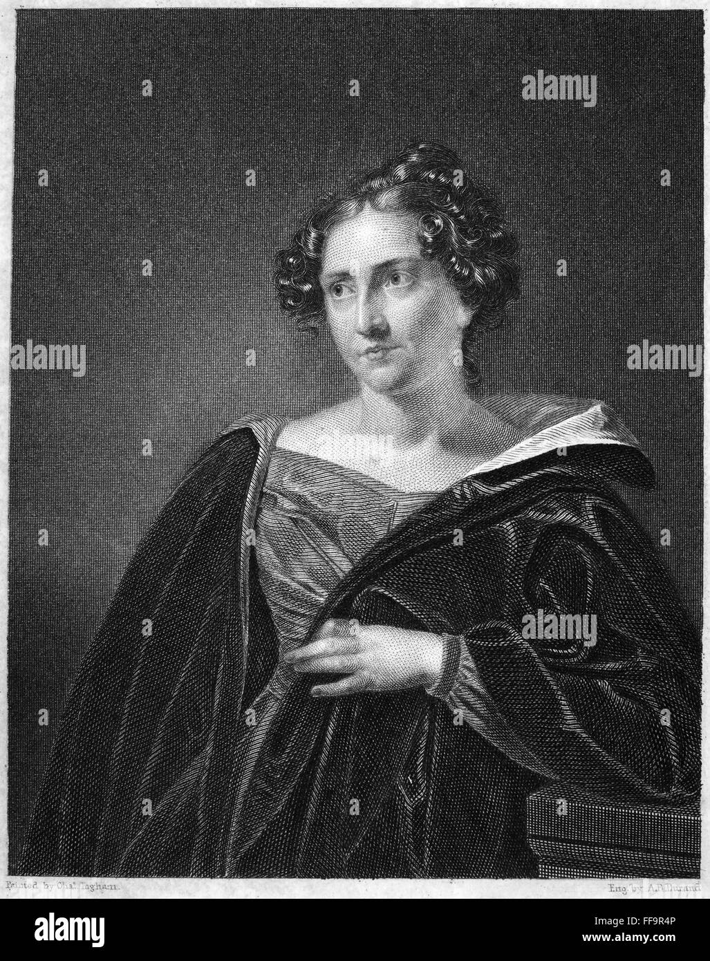 CATHERINE MARIA SEDGWICK /n(1789-1867). American novelist. Steel ...