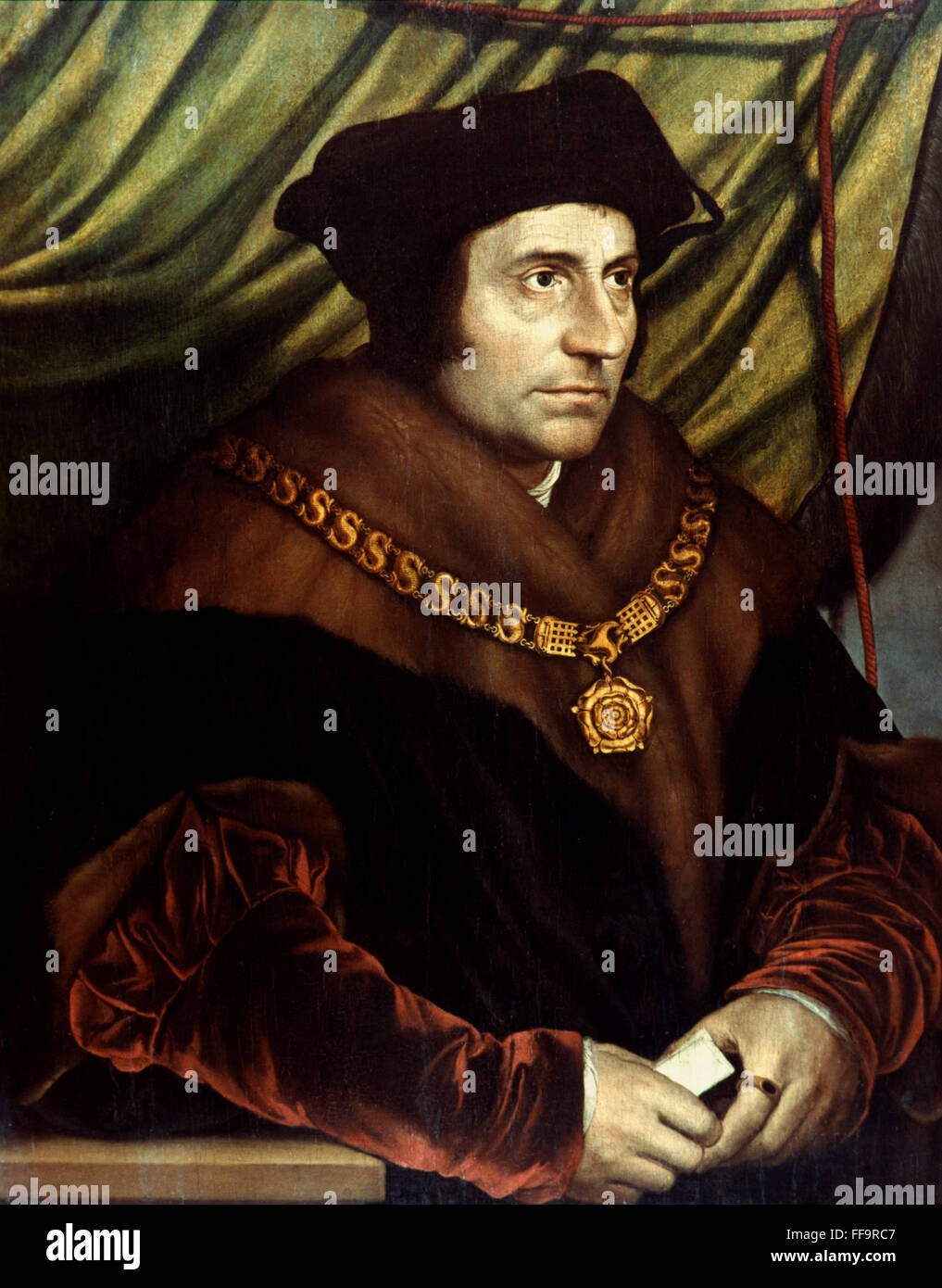 SIR THOMAS MORE (1478-1535). /nEnglish statesman and author. Oil on ...