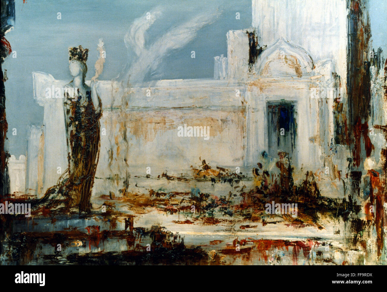 GUSTAVE MOREAU: HELEN. /n'HΘlΦne α la porte ScΘe' (Helen at the Scaean ...