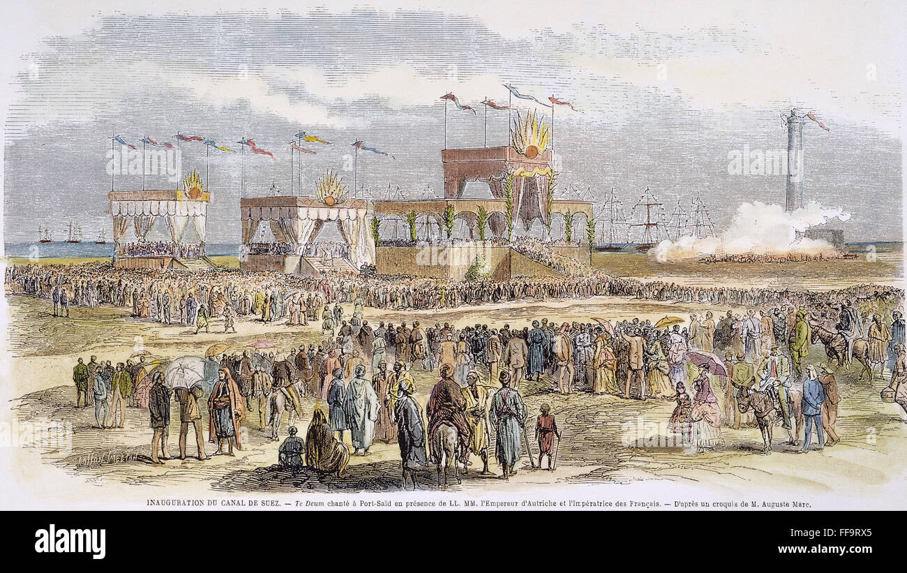 Opening of the suez canal High Resolution Stock Photography and Images ...