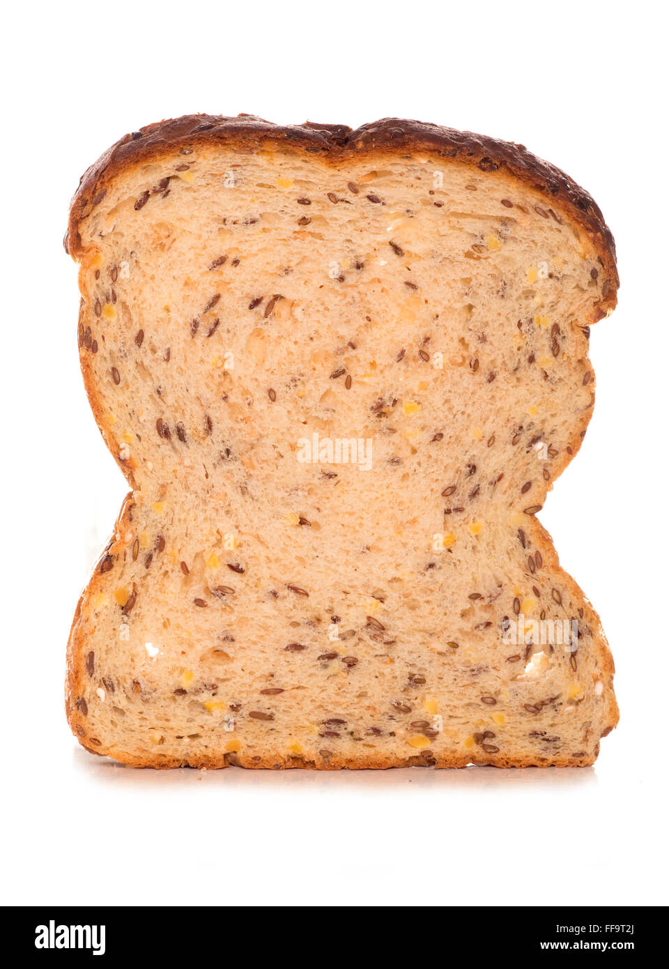 single slice of seeded bread cutout Stock Photo - Alamy