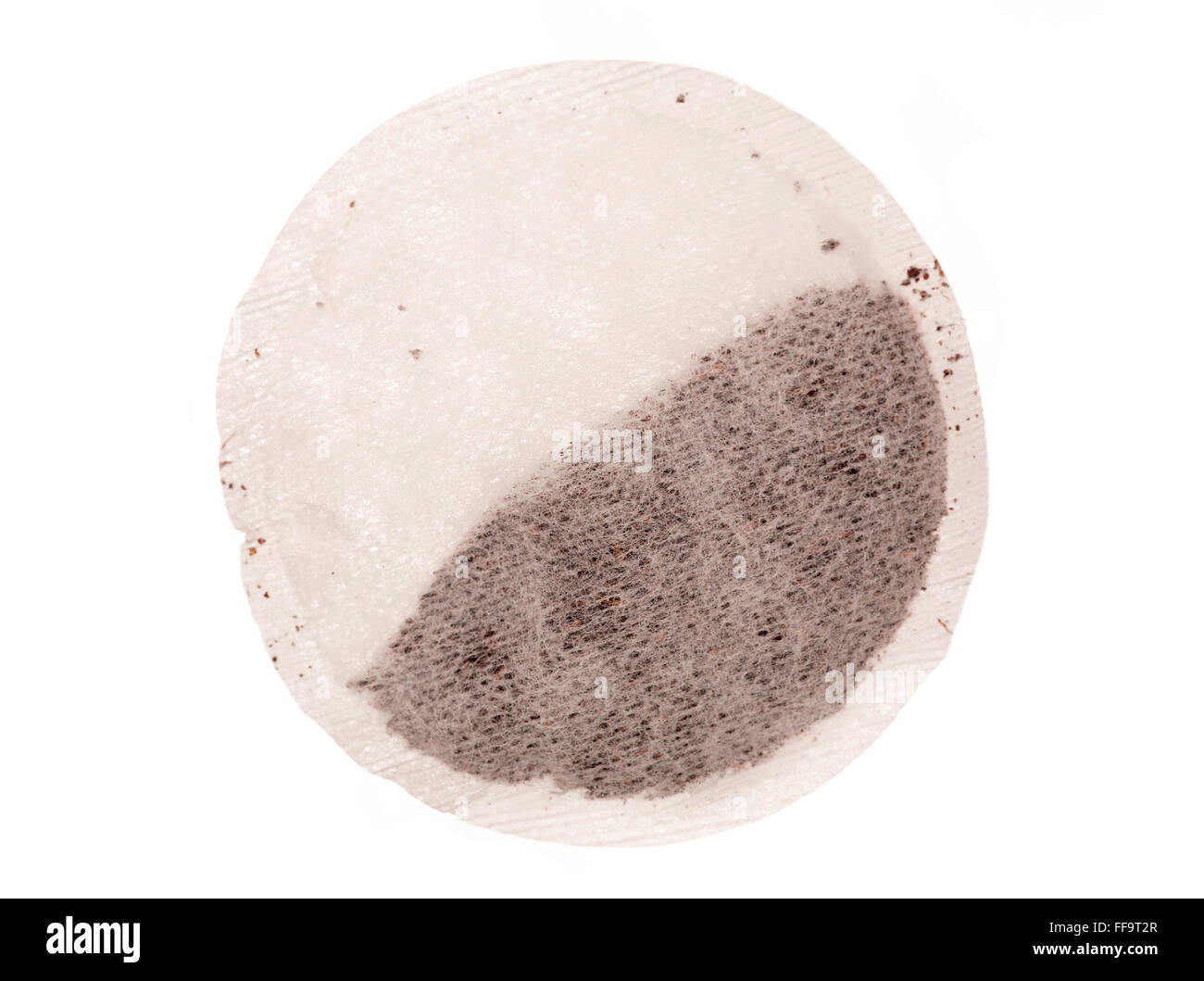 single tea bag isolated on white background Stock Photo - Alamy