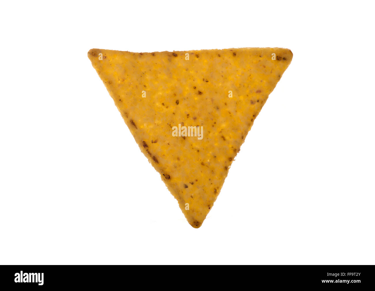 single tortilla crisp isolated on white background Stock Photo - Alamy