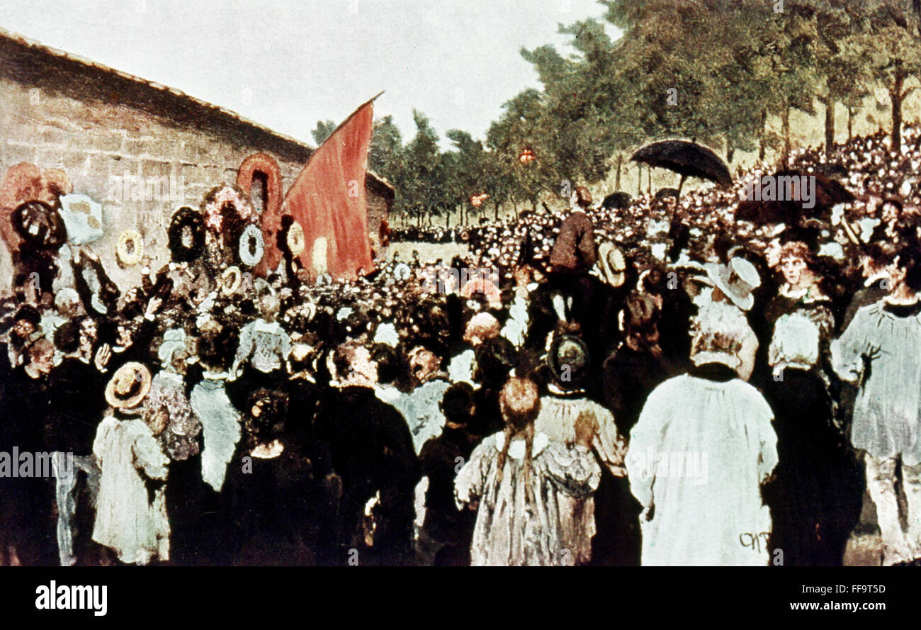 REPIN: CELEBRATION, 1883. /nAnnual Celebration by the Wall of the ...