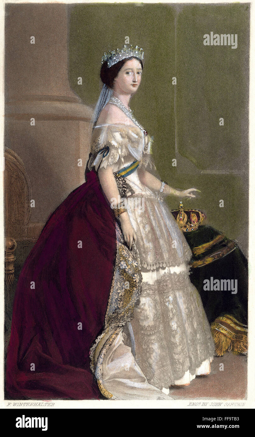 EMPRESS EUGENIE OF FRANCE /n(1826-1920): mezzotint, 1859, by John ...