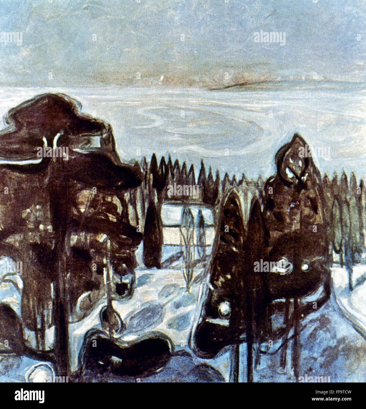 MUNCH: MOONLIGHT. /nOil on canvas by Edvard Munch Stock Photo - Alamy