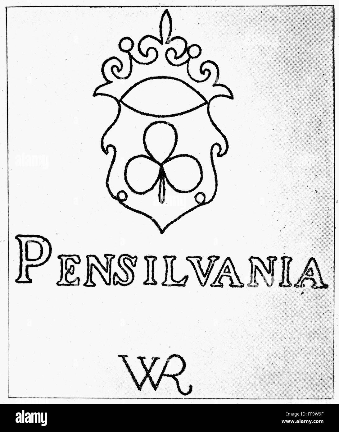 PAPER: WATERMARK, c1690. /nOne of the early watermarks of William ...