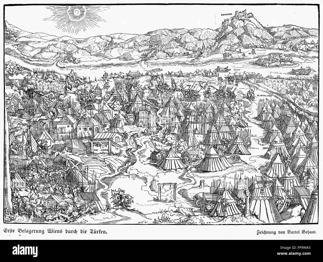 SIEGE OF VIENNA, 1529. /nThe siege of Vienna by the Turks in 1529 ...