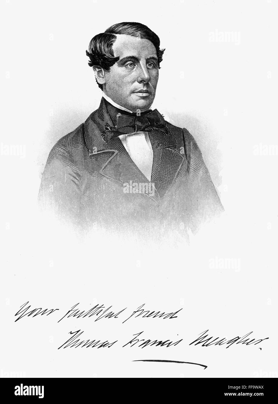 THOMAS FRANCIS MEAGHER /n(1823-1867). American politician and soldier ...