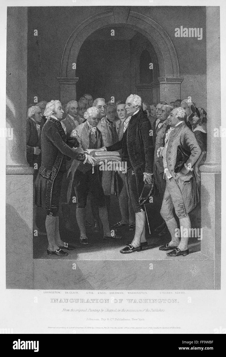 WASHINGTON: INAUGURATION. /nThe inauguration of George Washington as ...